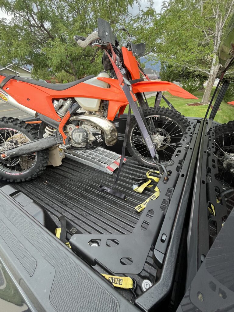 2024+ Tacoma Front Bed Rail / Wheel Chock System – At The Helm Fabrication